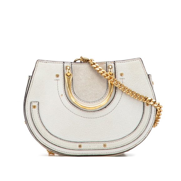 Chloe | Bags | Chloe Gray Leather Shoulder Bag | Poshmark